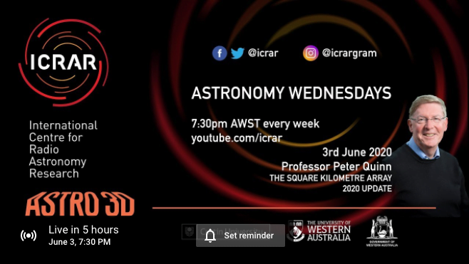 The Square Kilometre Array - 2020 Update - ICRAR