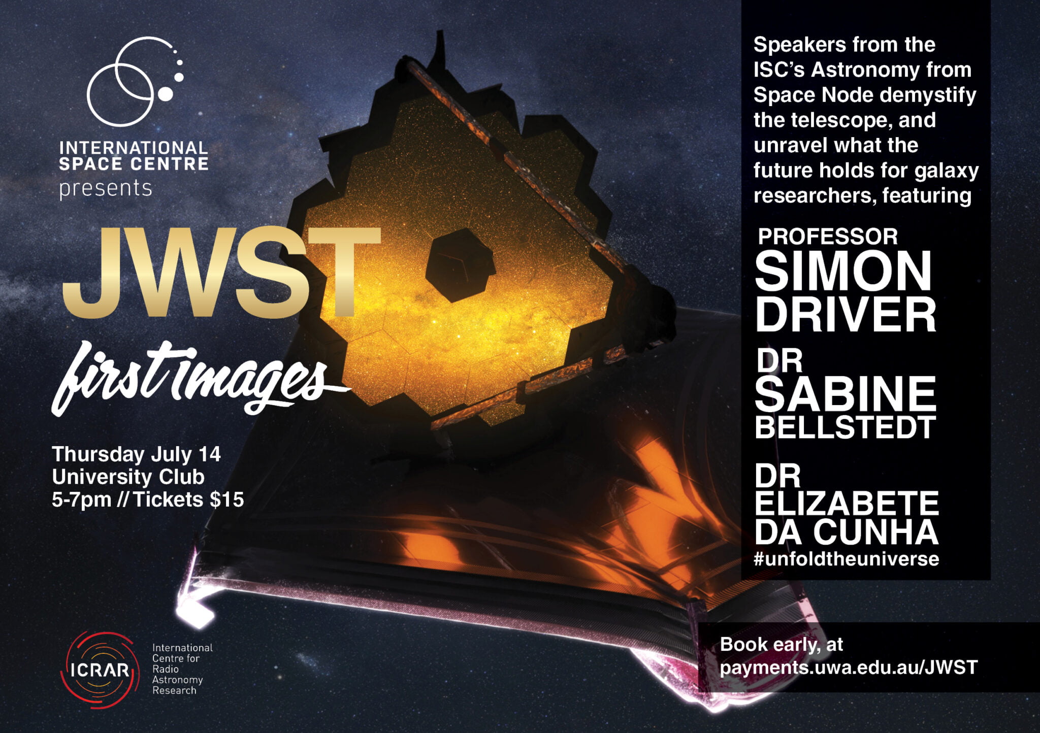 JWST First Images - be the first! - ICRAR